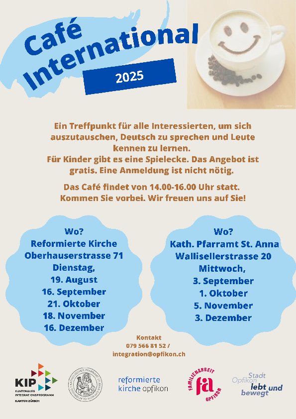 Café International 2025 - Stadt Anzeiger Opfikon